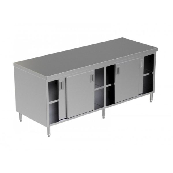 Preparation Table, Racks, and Cabinet – 66 Kitchen